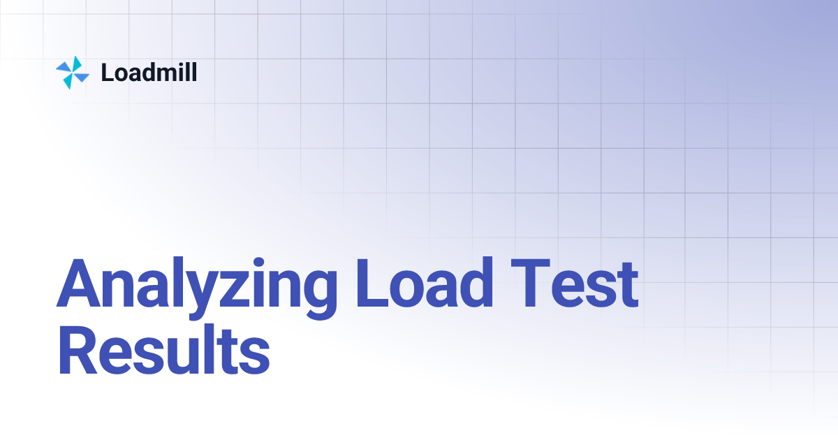 Analyzing Load Test Results | Loadmill